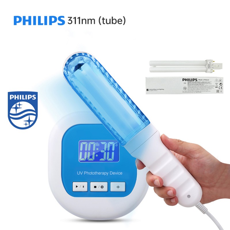 Handheld Lamp with Timer for UVB Phototherapy 311nm - VITILIGO